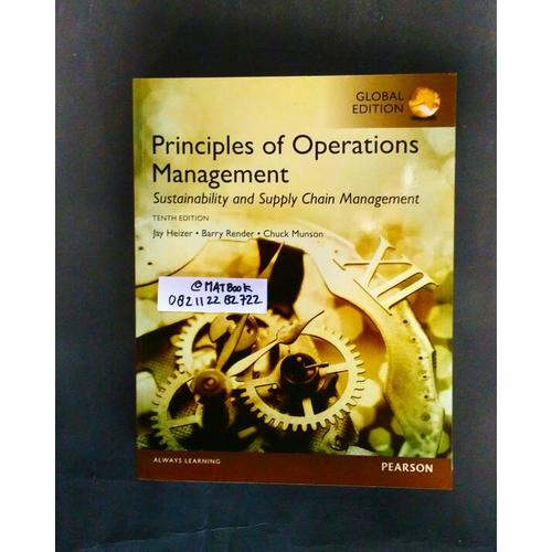 Jual PRINCIPLES OF OPERATION MANAGEMENT 10ED - Jakarta Utara ...