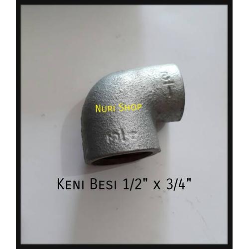 Jual KENI/ KNEE/ ELBOW/ L BESI GALVANIS 1/2" X 3/4" - Kota Surabaya ...