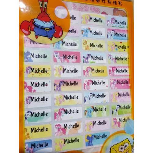 Jual STIKER LABEL NAMA WATERPROOF LITTLE PONY - Kota Depok - Label ...