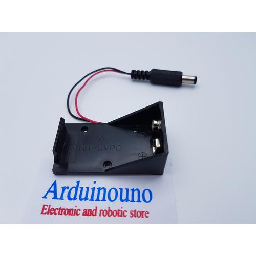 Jual 9V Battery Holder Box Case Wire with Plug untuk Arduino - Jakarta ...