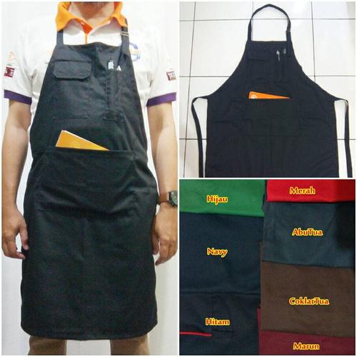 Promo Apron-Celemek Full 4 Saku - Hitam - Kab. Bandung - Apron Artisan ...