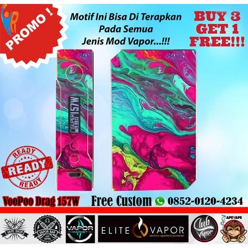 Jual Original Garskin Mod Vape VooPoo Drag 157W Free Custom Gambar ...