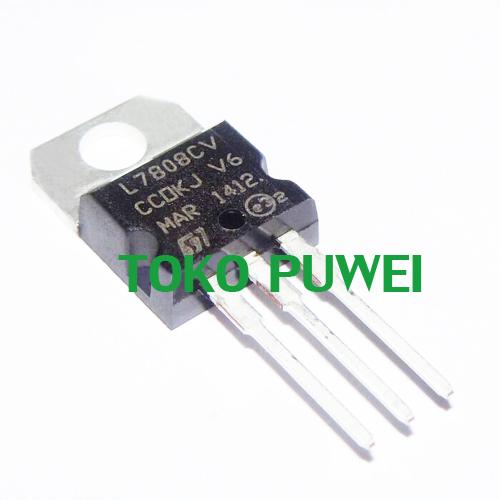 Jual L7808CV L7808 7808 Linear Voltage Regulator TO-220 BI31 - Jakarta ...