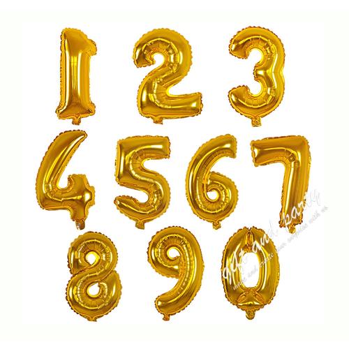 Jual Balon Angka Gold / Balon Foil Angka / Balon Angka - 9 - Jakarta ...