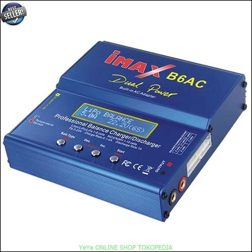 Jual Charger Baterai LiPo IMAX B6AC AC Adapter Integrated Blue Y2205 ...