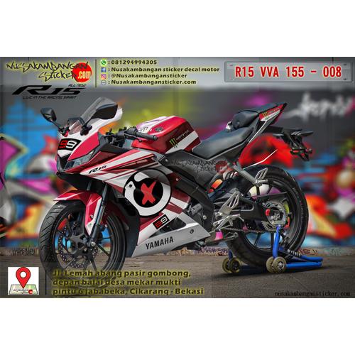 Jual Decal Sticker Motor Yamaha R15 V3 Full body - merah - Graftac ...