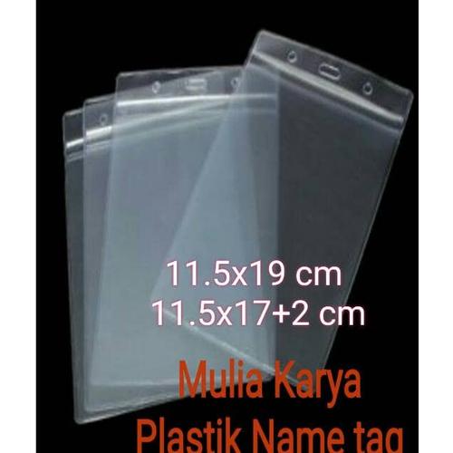 Jual Plastik Name tag 11.5 x 17 / ID Card / Pengenal / Plastik Mika ...