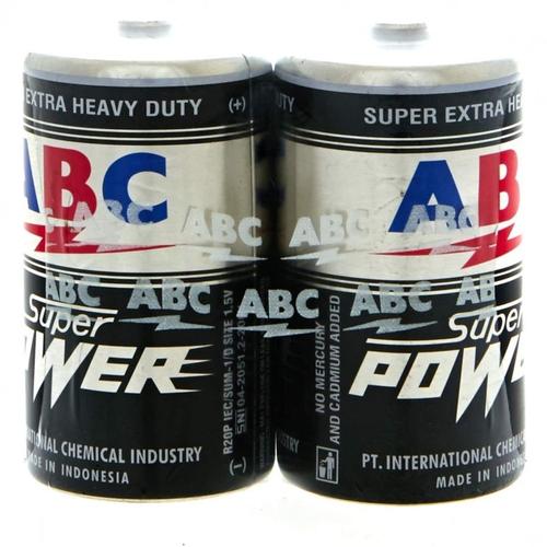 Jual Batre Baterai ABC Super Power Size D Ukuran Besar LongLife Tahan ...