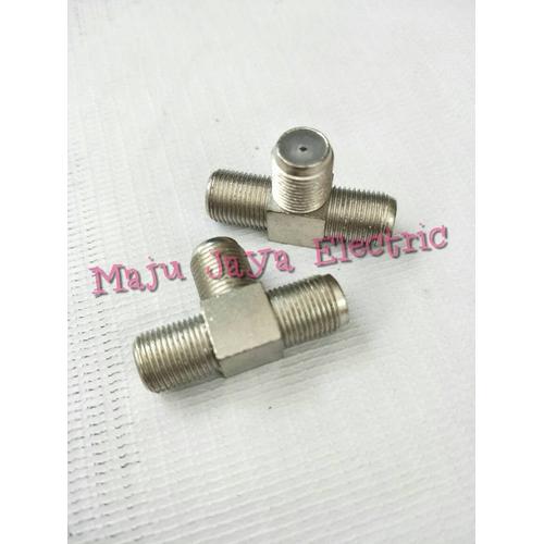 Jual Sambungan Splitter Besi Connector / Konektor T Drat Jack F ...