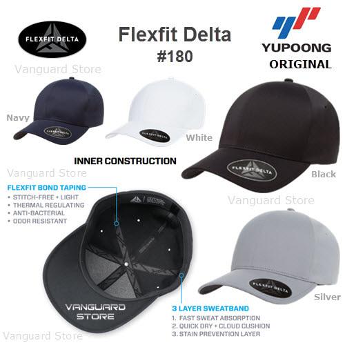 Jual [HIGH TECH] Topi Flexfit DELTA 180 Yupoong Built Up ORI - Jakarta ...