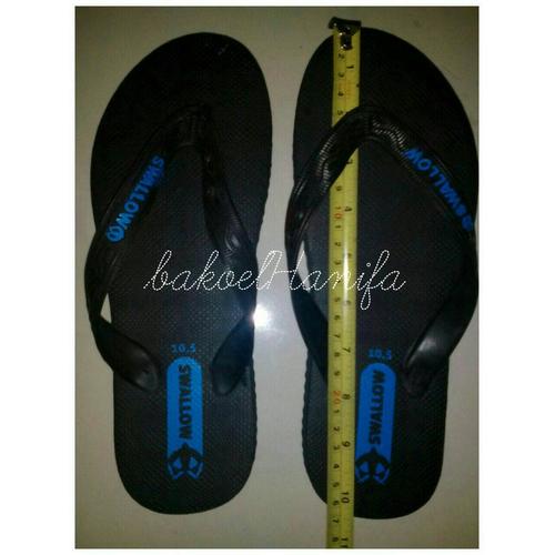 Jual sandal sendal jepit swallow remaja dewasa hitam ungu biru ukuran ...