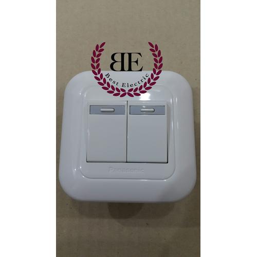 Jual Saklar 2 Mata / Dobel Kecil / Seri Panasonic WEJ5531 (2 ...