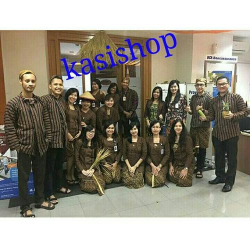 Jual Seragam Kombinasi Kantor,Kemeja Seragam,Baju Seragam Surjan Lurik ...