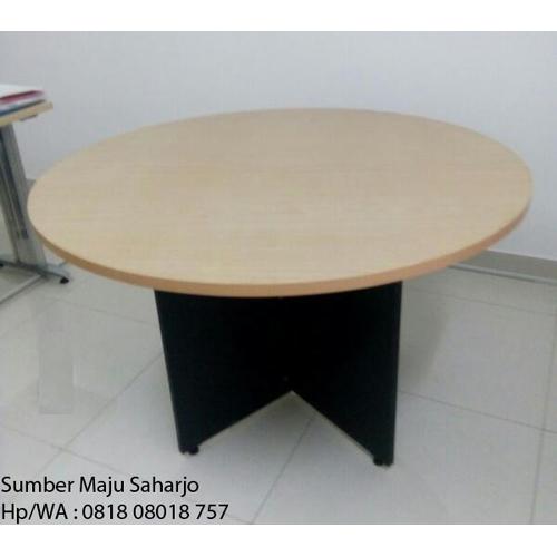 Jual Meja Rapat Meeting Kantor BULAT BUNDAR Diameter 100 cm 100cm SMS ...
