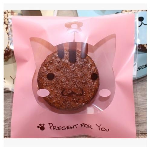 Jual PLASTIK BUNGKUS KUE ROTI COOKIES KADO PACKING LUCU BERUANG PINK ...