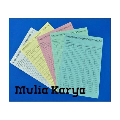 Jual Kartu Stok Kecil Warna Stock Card - Jakarta Utara - Mulia Karya MK ...