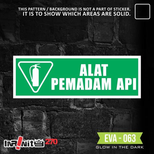 Jual sticker stiker safety sign apar alat pemadam api rambu k3 EVA-063 ...
