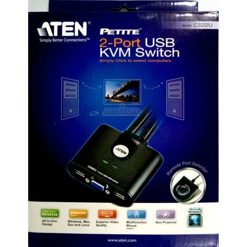 Jual ATEN CS22U KVM 2 CPU 1 Mon (MASTER DEALER ATEN) - Kota Surabaya ...