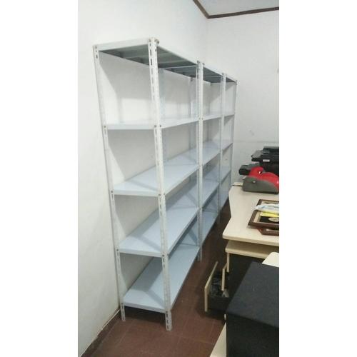 Jual Rak Besi gudang besi tiang putih tebal tiang 2 mm uk T2mxP1mxL40cm ...