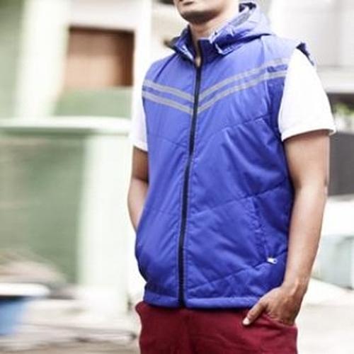 Jual jaket rompi/jaket motor (hitam, navy, biru, coklat, merah) - Merah ...