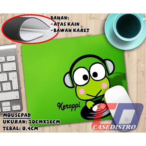 Jual Mousepad Tatakan mouse custom cute Keroppi lucu uk A4 - Kab. Kudus ...