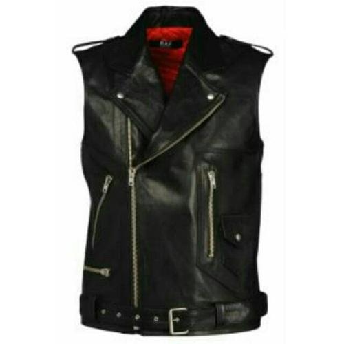 Jual rompi kulit semi pria keren. rompi motor. rompi metal punk rock ...