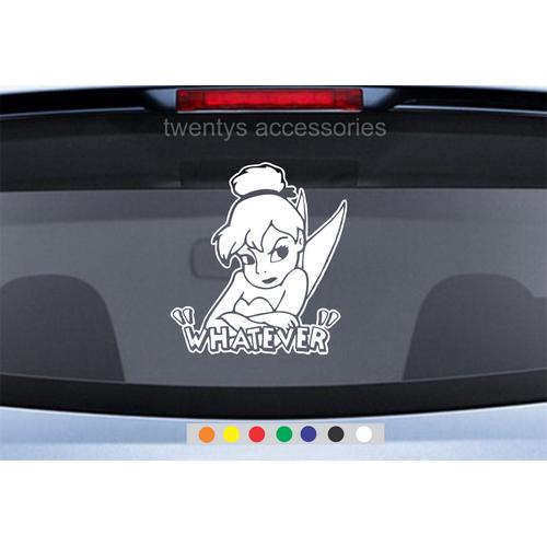 Jual stiker TINKERBELL WHATEVER sticker kaca mobil stiker cutting - Kab ...
