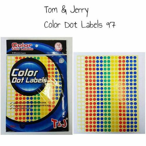 Jual Mainan Edukasi Anak : Stiker Sticker Bulat Tom&Jerry Color Dot ...