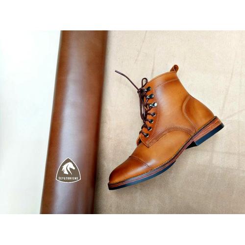 Jual Sepatu Boots Pria Kulit Asli Sepatunisme Captoe Handmade Kulit ...