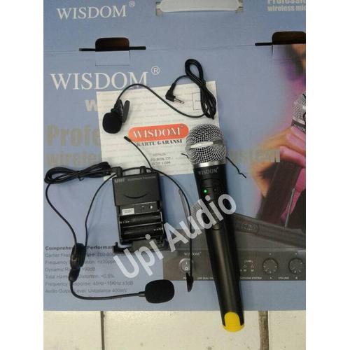 Jual microphone wireless wisdom WD 223 bergeransi resmi ori - Jakarta ...