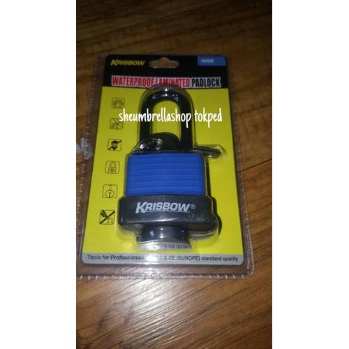 Jual gembok waterproof krisbow 40mm dengan pelindung dari air - Biru ...