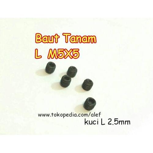 Jual Baut Tanam L M5 X 5 baja hitam set L - Kota Surabaya - Alef ...