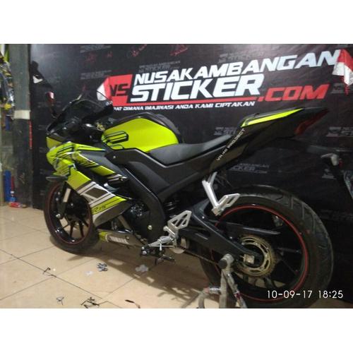 Jual Decal motor Sticker Motor stiker Yamaha R15 V3 Full body - kuning ...