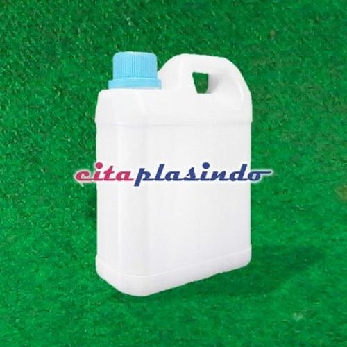 Jual Jerrycan Jerigen Plastik HDPE + Tutup 1000ml (1 liter) Lebar ...