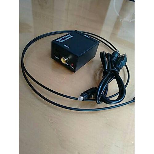Jual digital audio converter to analog + kabel optik (optik to RCA ...