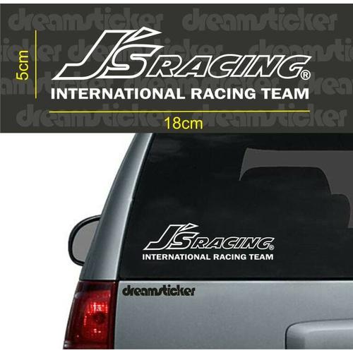 Jual Sticker Stiker Mobil JS Racing International Racing Team - Putih ...
