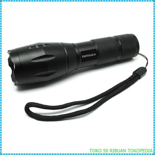Jual Senter LED Cree XM-L T6 2000 Lumens 18650 TaffWare E17 - Black ...