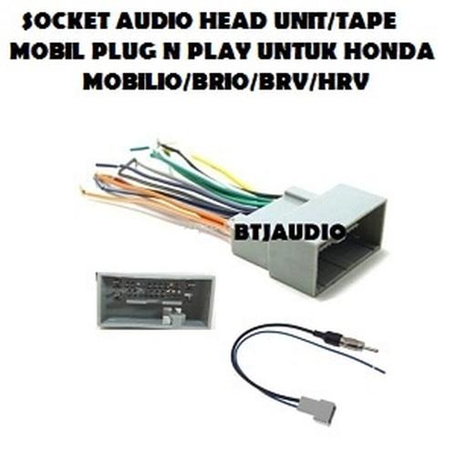 Jual SOCKET/SOKET AUDIO/TAPE HEAD UNIT HONDA BRIO,MOBLIO,BRV,HRV - Kota ...
