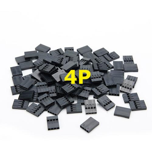 Jual HOUSING 4P 2.54mm dupont jumper wire female pin connector 4 Port ...