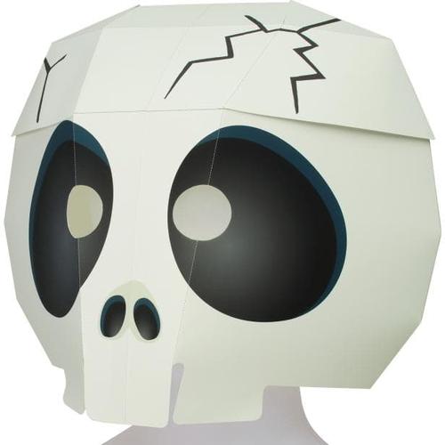 Jual DIY Papercraft Kostum Topeng Kepala Tengkorak Full Face - Jakarta ...