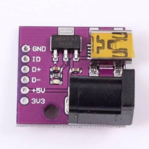 Jual CJMCU Mini USB 5V 3.3V DC Jack Power Supply Module to Arduino ...