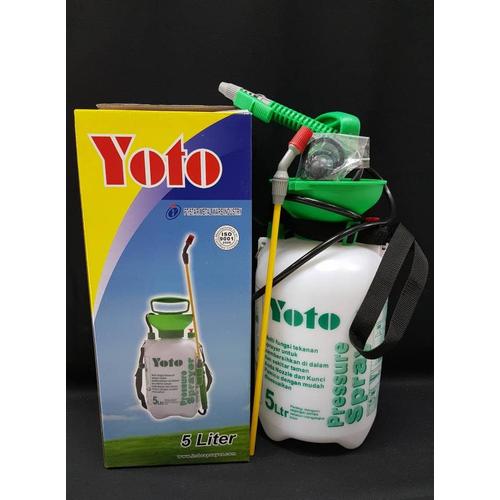 Jual Hand Sprayer plastik YOTO 5 LITER alat semprot hama Pressure ...