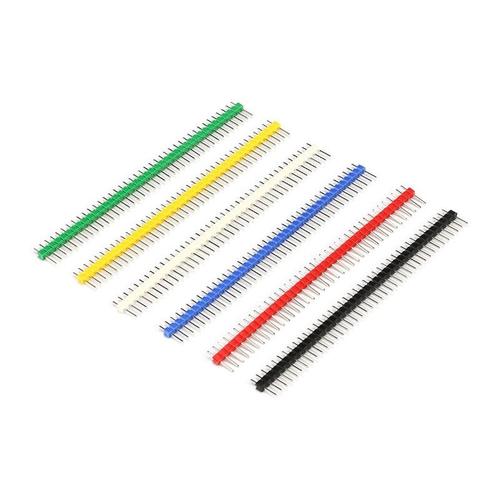 Jual Pin Header 2.54mm Male 40 Pin Single Row Strip Breakable Connector ...