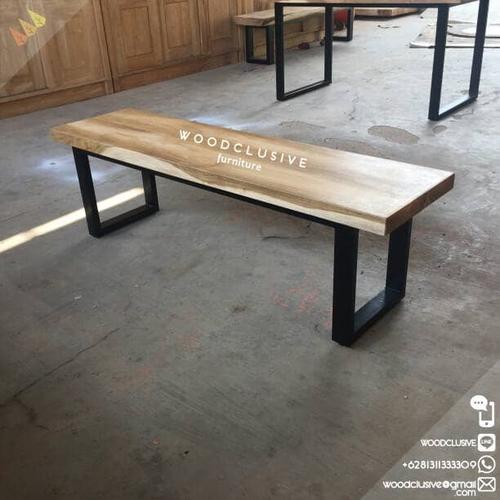Jual Kursi makan / bangku makan / bangku taman industrial cafe kayu ...