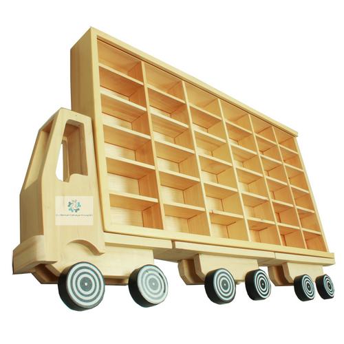 Jual Rak Diecast isi 36 / Rak Kayu Mainan / Rak Display Truk Hotwheels ...