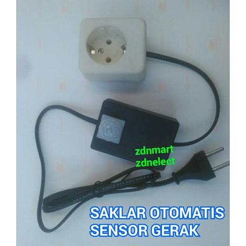 Jual saklar sensor gerak otomatis 220v pir colokan stop kontak - Kab ...