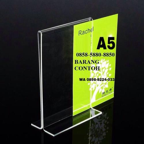 Jual Tempat Brosur Menu Akrilik Plastik Mika A5 - Jakarta Barat ...