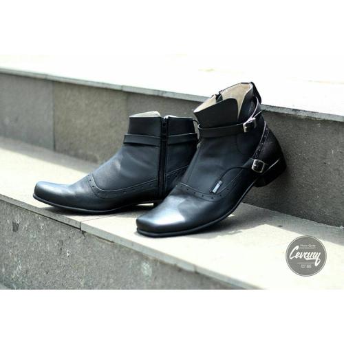 Jual sepatu Boot formal Pria kantoran Pantofel PDH dari Cevany kulit ...