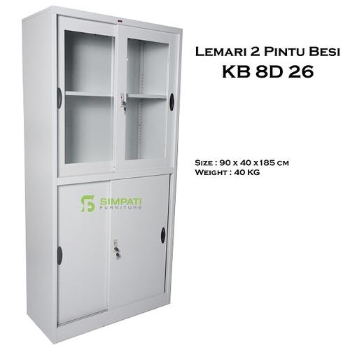 Jual Filing cabinet ( lemari besi ) 2 Pintu Besi sliding KB 8D26 - Kab ...