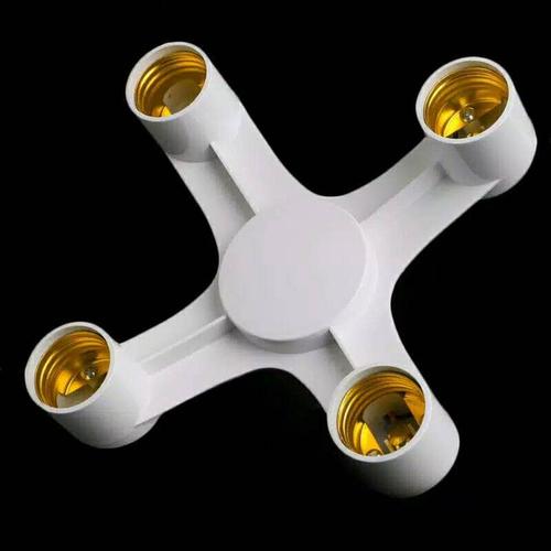 Jual Fitting Piting Socket Lampu Lamp Bulb Holder E27 4 in 1 Studio ...